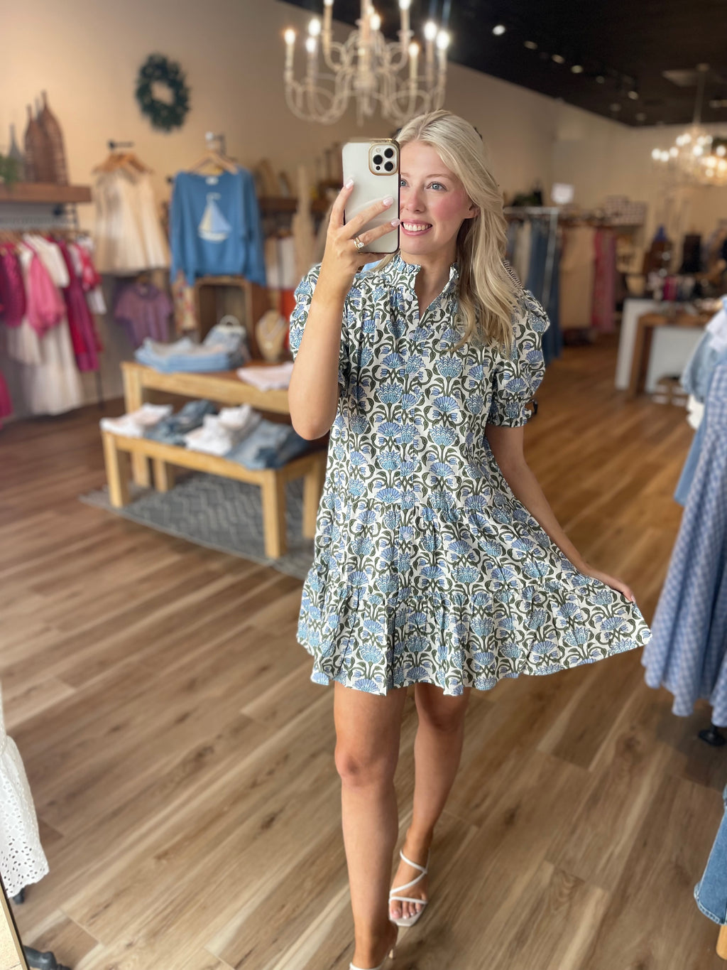 Paige Floral Mini Dress – The Cotton Gin Boutique